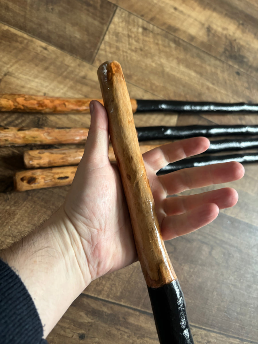 Blackthorn Hiking Stick - 54 inch - Handmade in Ireland - debarked han ...